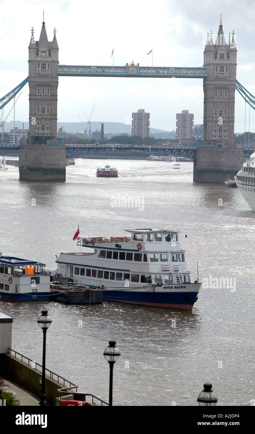 Tower Bridge crossing the River Thames London Stock Photo - Alamy