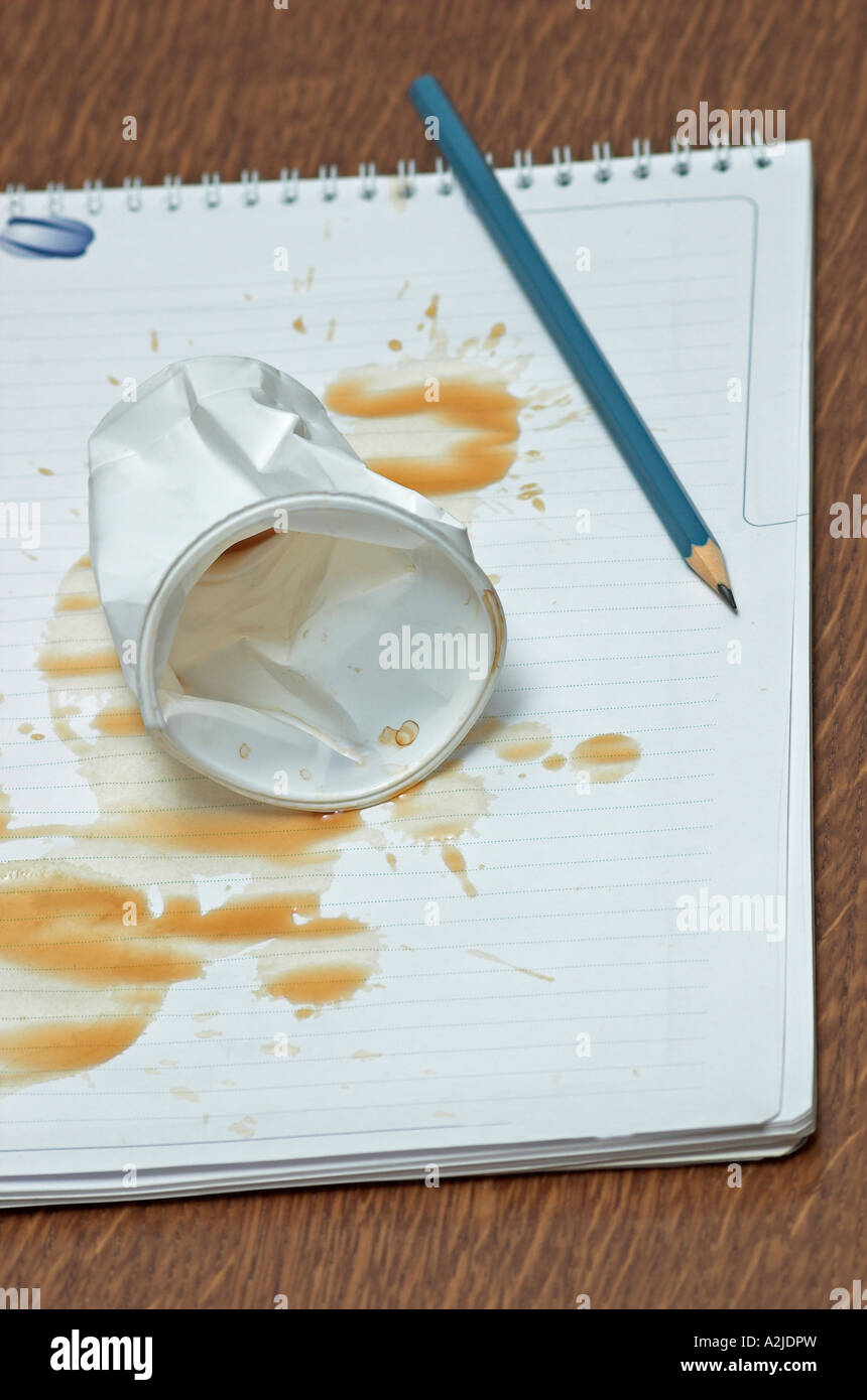 Book coffee stain hi-res stock photography and images - Alamy