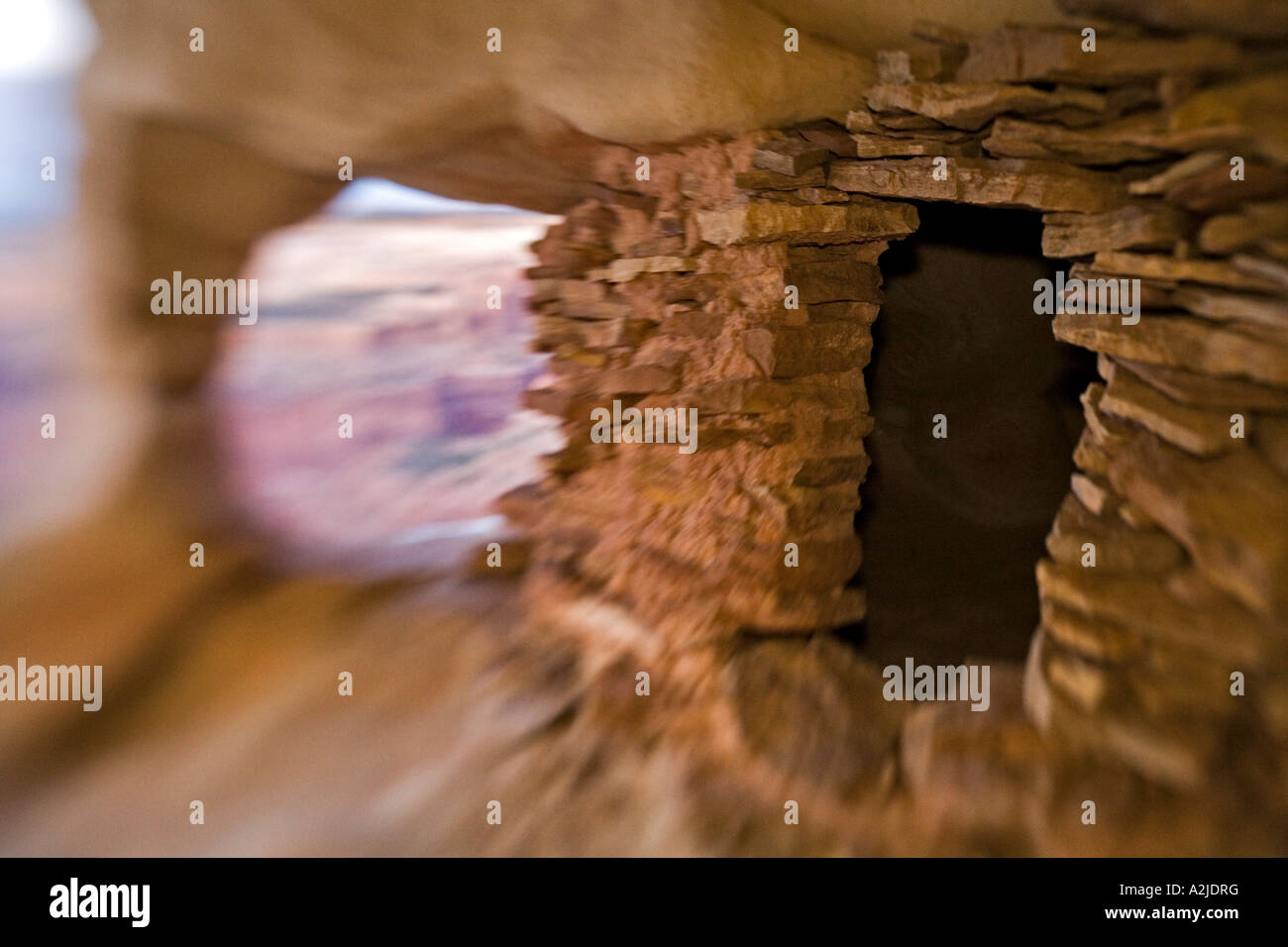 Granary on Aztec Butte inCanyonlands National Park, Utah Stock Photo ...