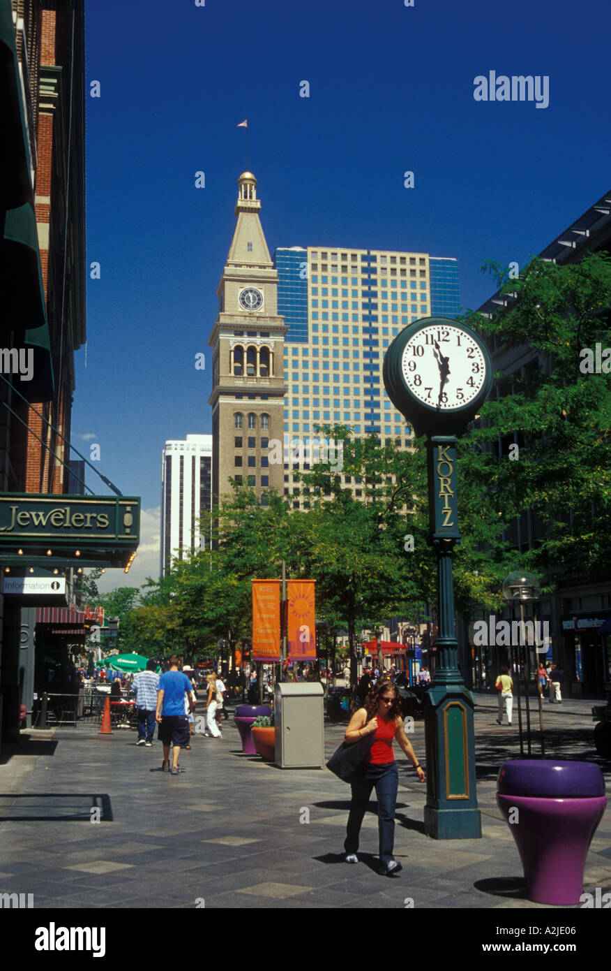 Denver pedestrian mall hi-res stock photography and images - Alamy