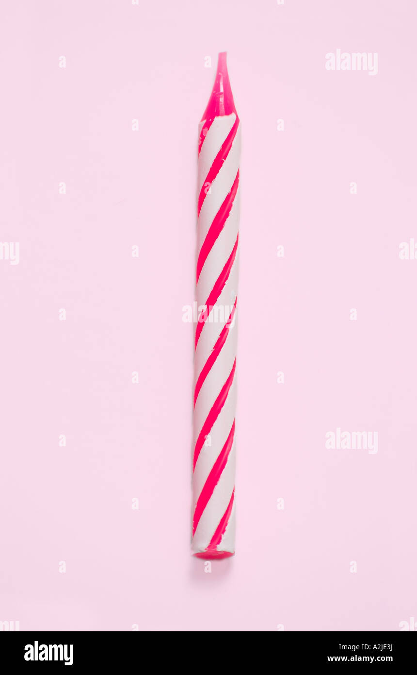 Single birthday candle Stock Photo - Alamy
