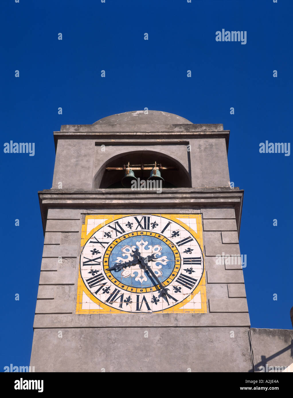 Clock tower piazza umberto capri hi-res stock photography and images ...