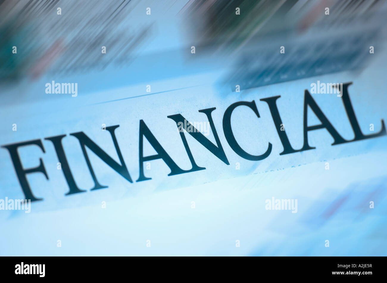 Close Up of a Newspaper Financial Page Stock Photo - Alamy