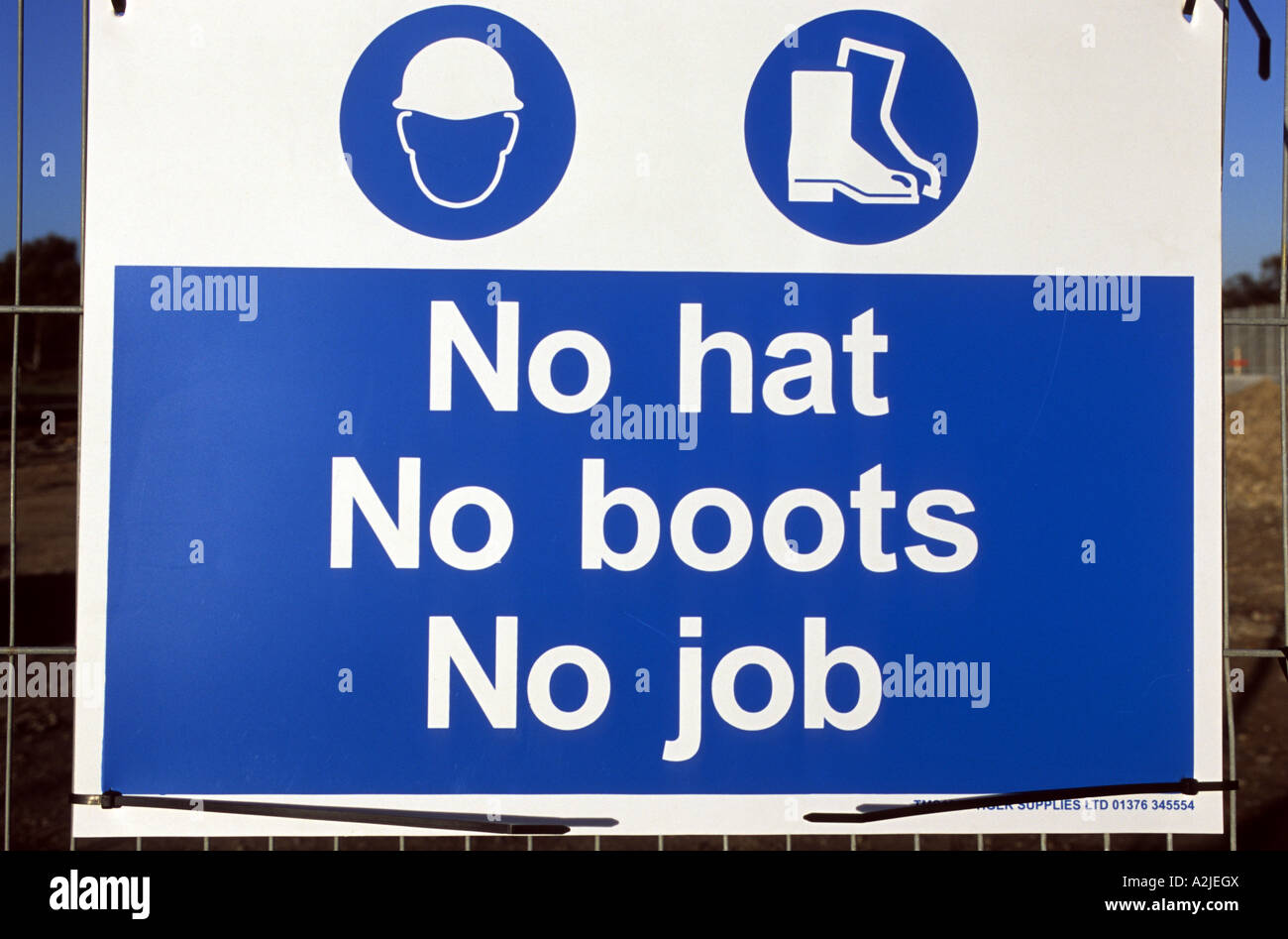 No Safety Boots Sign