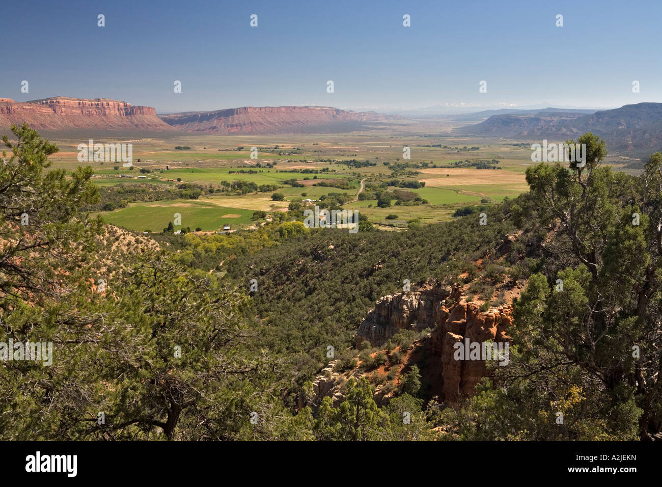 Paradox valley and the town of Paradox, Colorado Stock Photo - Alamy