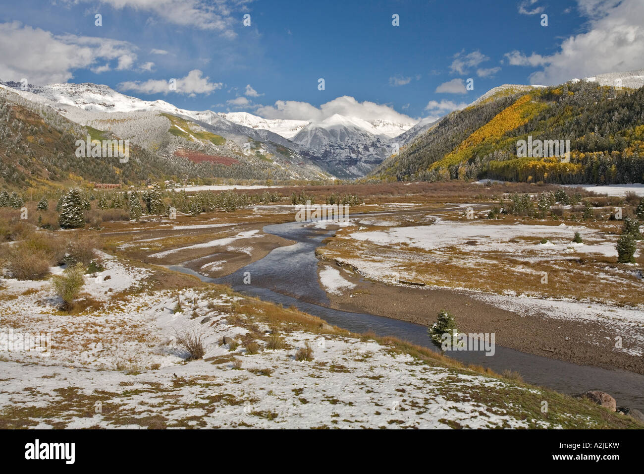 Telluride valley, Colorado Stock Photo - Alamy