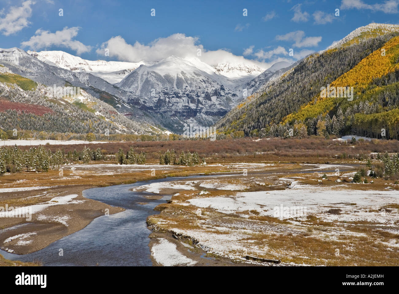 Telluride valley, Colorado Stock Photo - Alamy