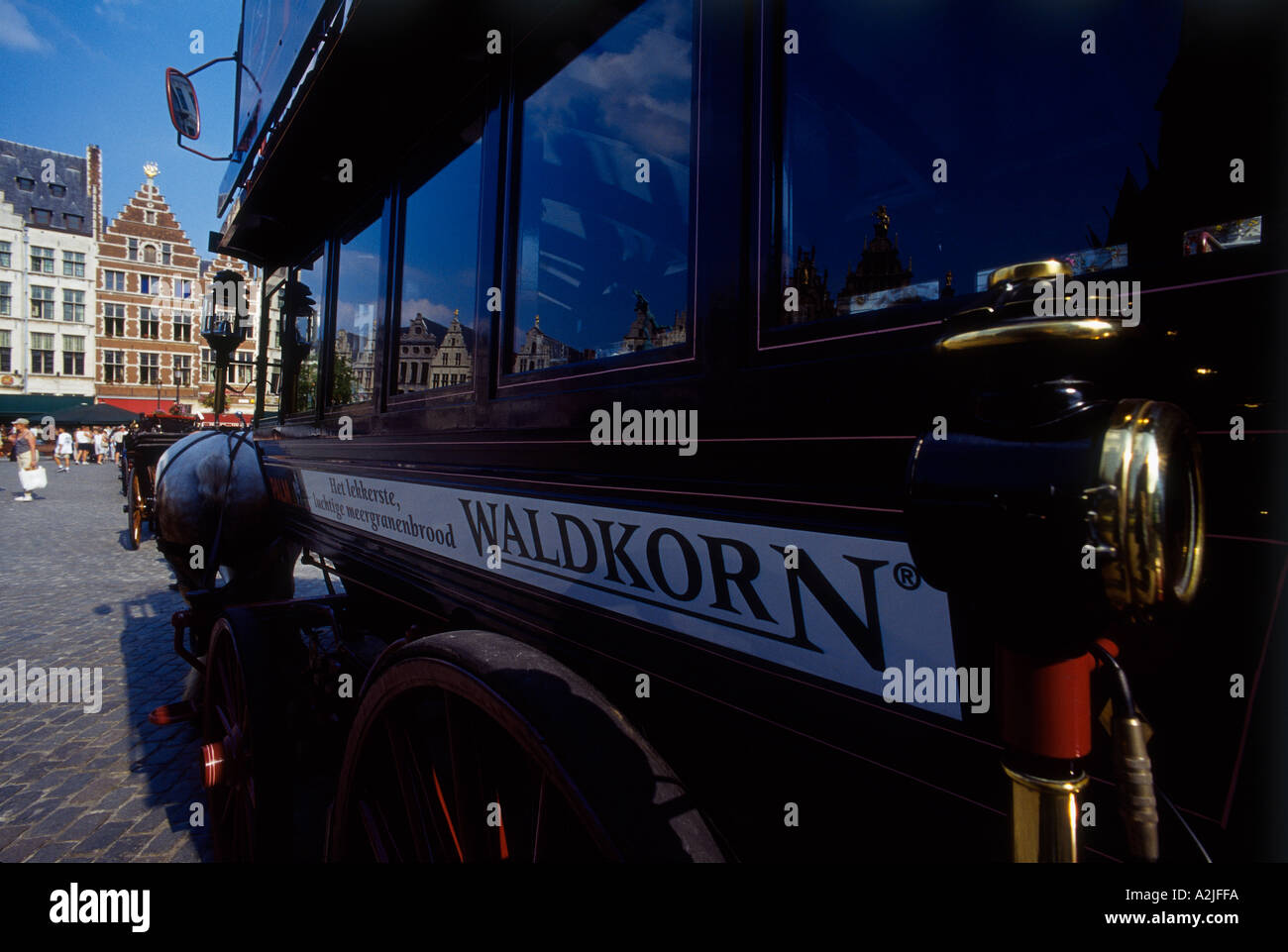 Belgium Antwerp Old Town Bus Stock Photo - Alamy