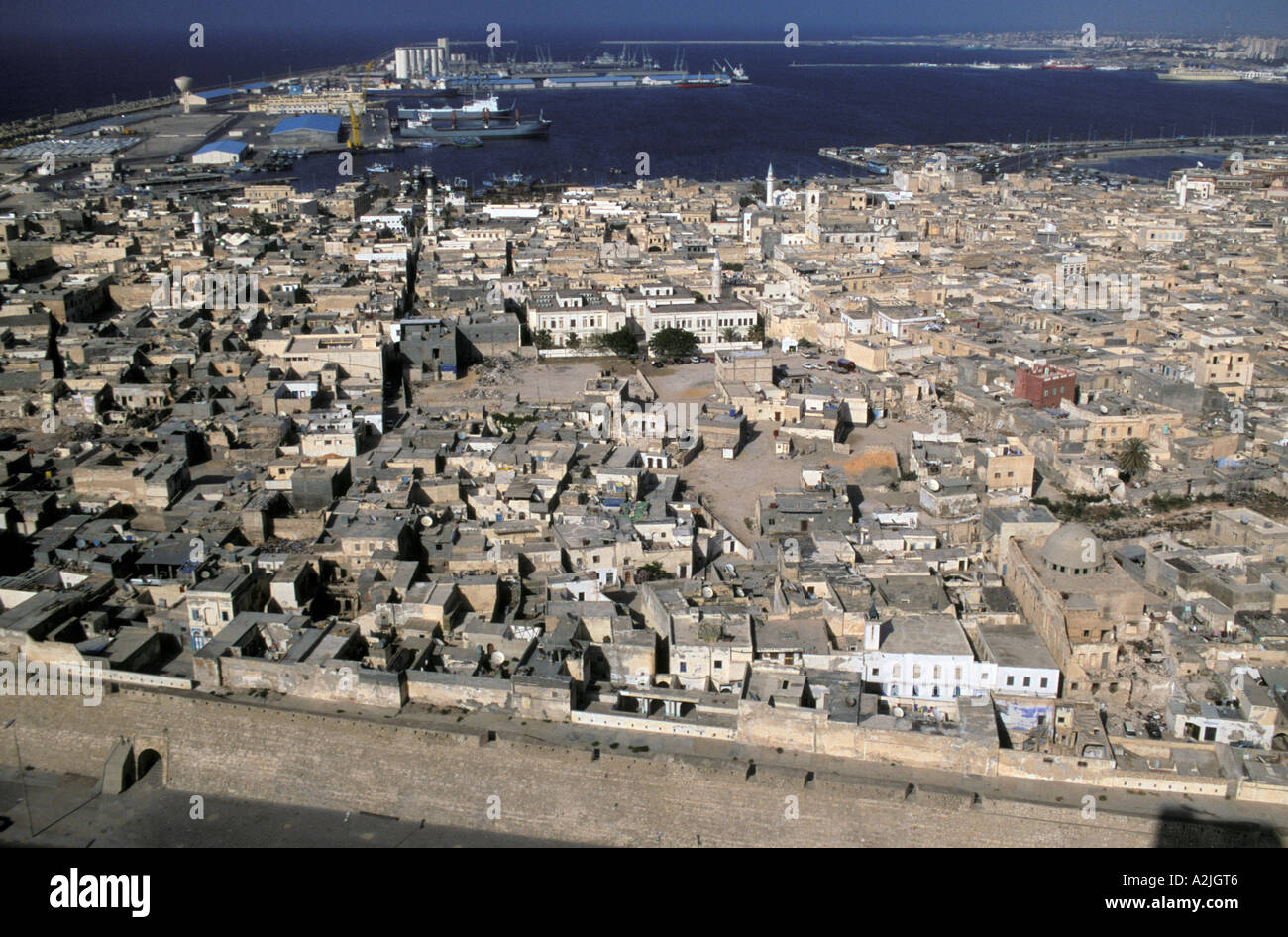 Africa, Libya, Tripoli. Aerial view Stock Photo - Alamy