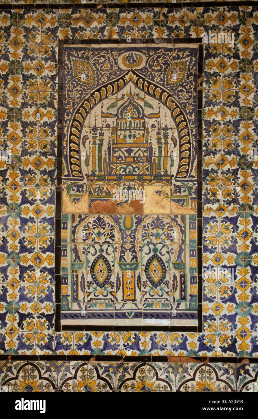 Africa, Libya, Tripoli, Mosque wall detail Stock Photo - Alamy