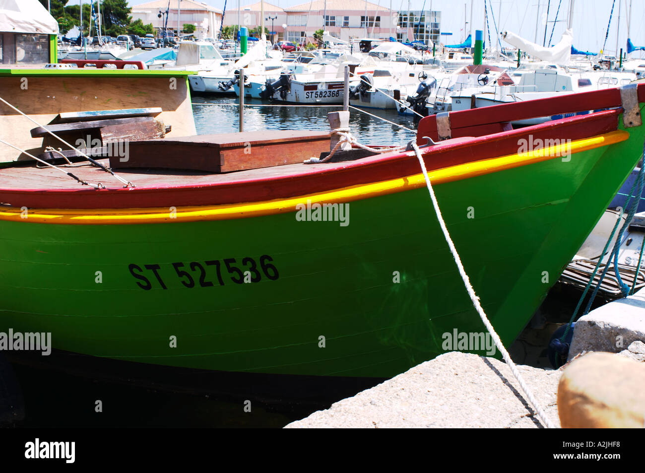 Meze harbour, France Stock Photo - Alamy