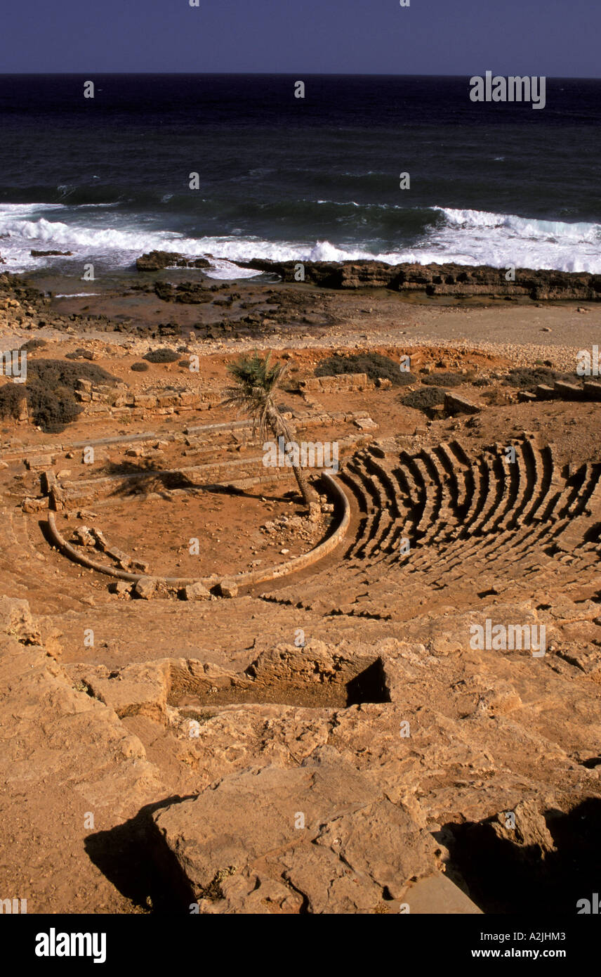 Africa, Libya, Apollonia, Theater Stock Photo - Alamy