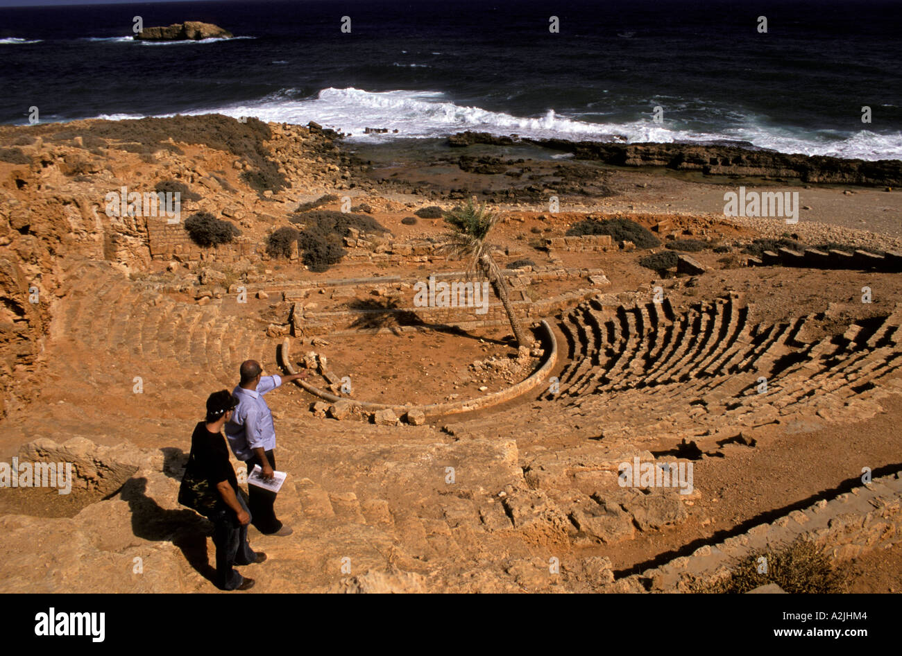 Africa, Libya, Apollonia, Theater Stock Photo - Alamy