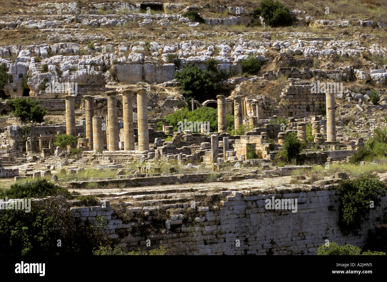 Africa, Libya, Cyrene, Sanctuary of Apollo Stock Photo - Alamy
