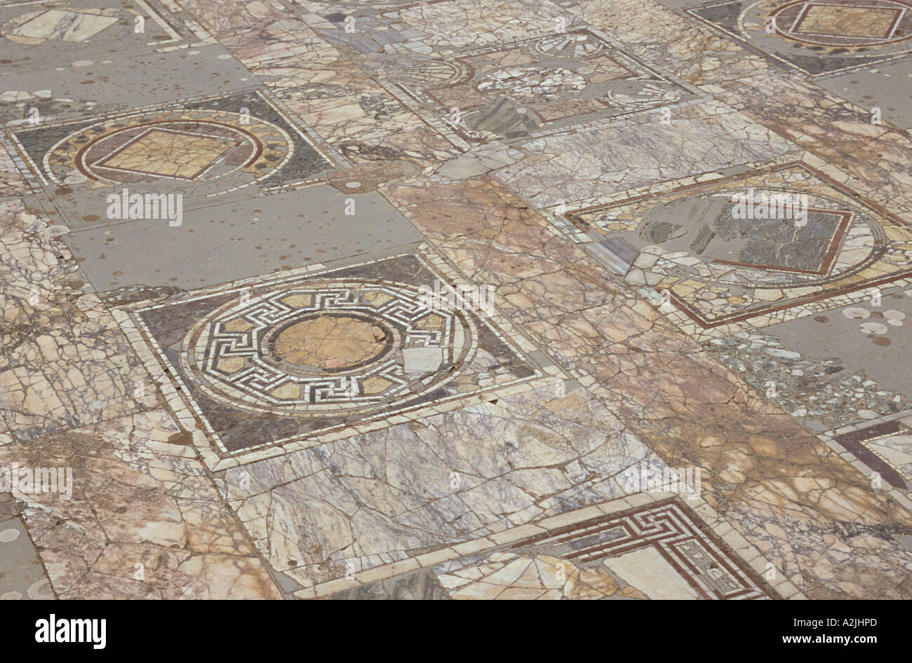 Africa, Libya, Cyrene, Roman Theater floor Stock Photo - Alamy