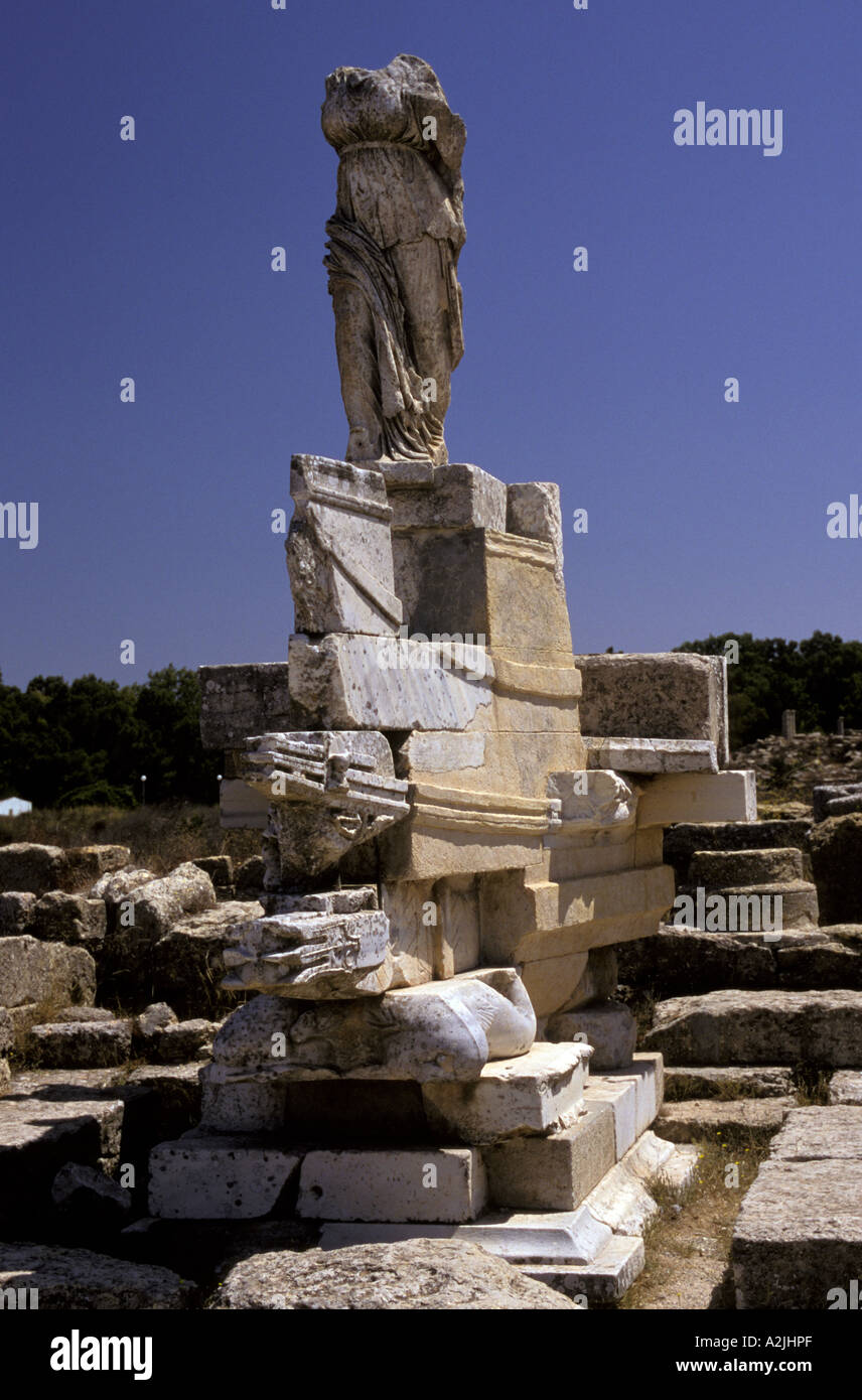 Africa, Libya, Cyrene, Naval Monument Stock Photo - Alamy