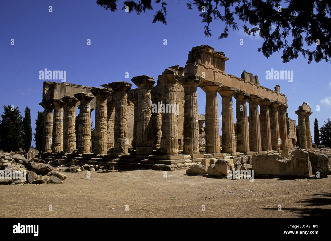 Africa, Libya, Cyrene, Temple of Zeus Stock Photo - Alamy