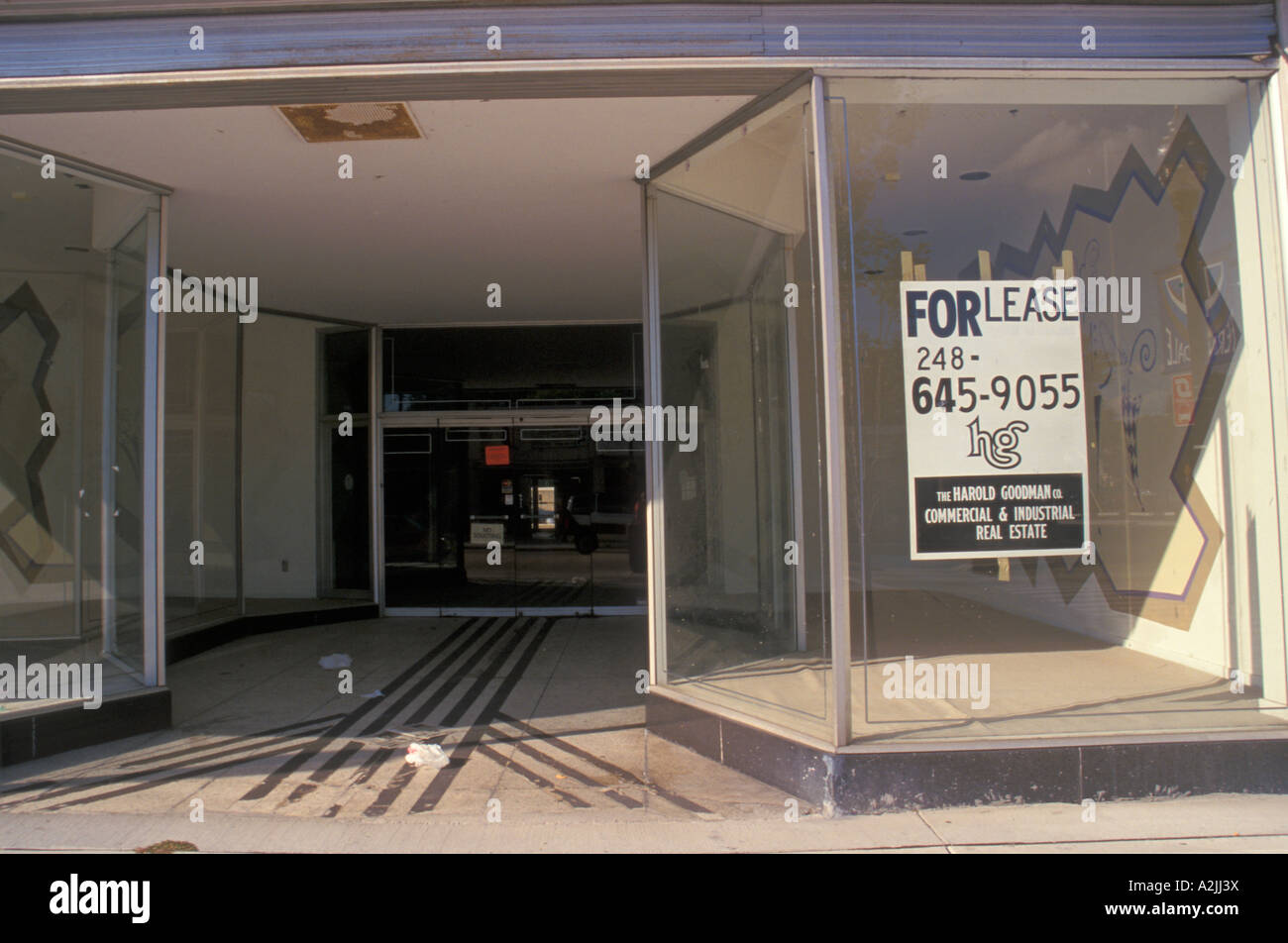 Ferndale Michigan A vacant store on Ferndale s main shopping street ...