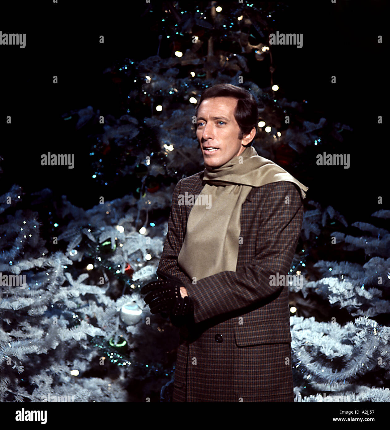 ANDY WILLIAMS American singer on a TV show in the 1960s Stock Photo - Alamy