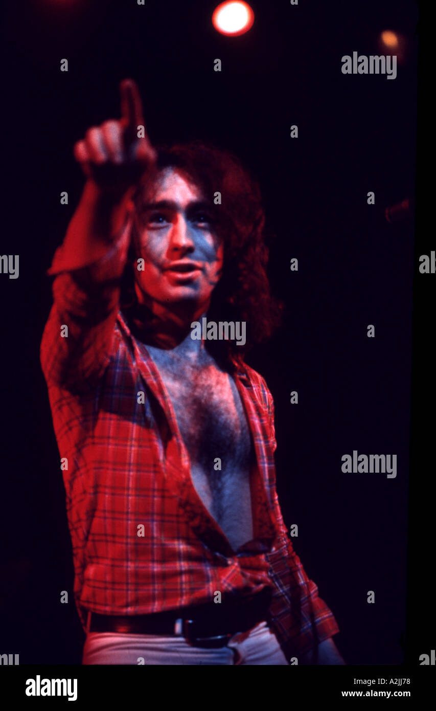 BAD COMPANY UK rock band Paul Rodgers about 1975 Stock Photo - Alamy