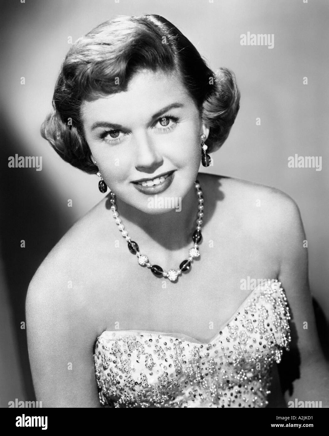 DORIS DAY US singer and actress here as a brunette about 1946 Stock ...