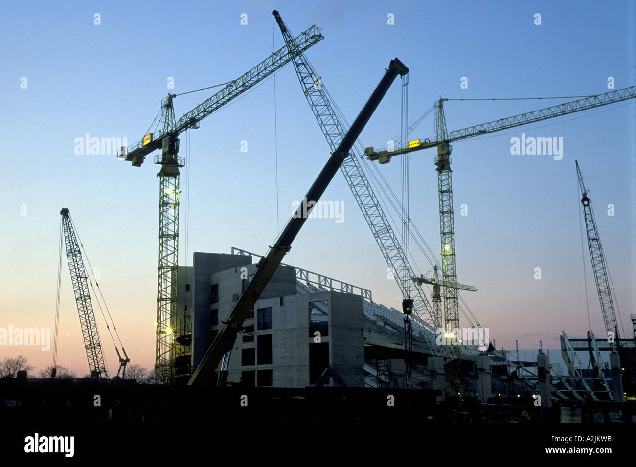 Construction of the Millennium Stadium Cardiff Wales UK Stock Photo - Alamy