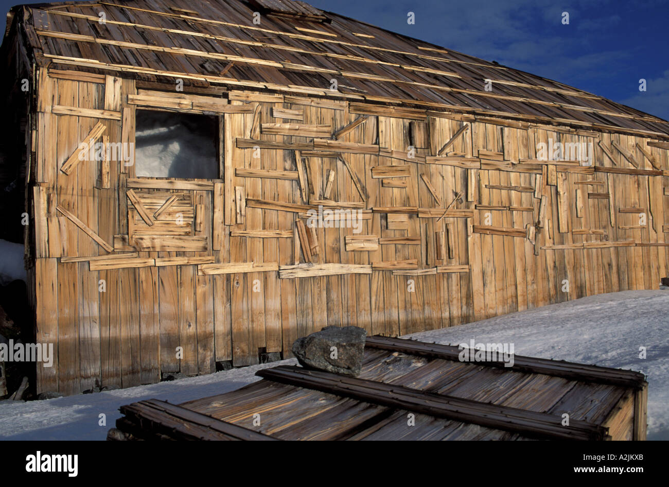 Antarctica, Commonwealth Bay. Manson's Hut Stock Photo - Alamy