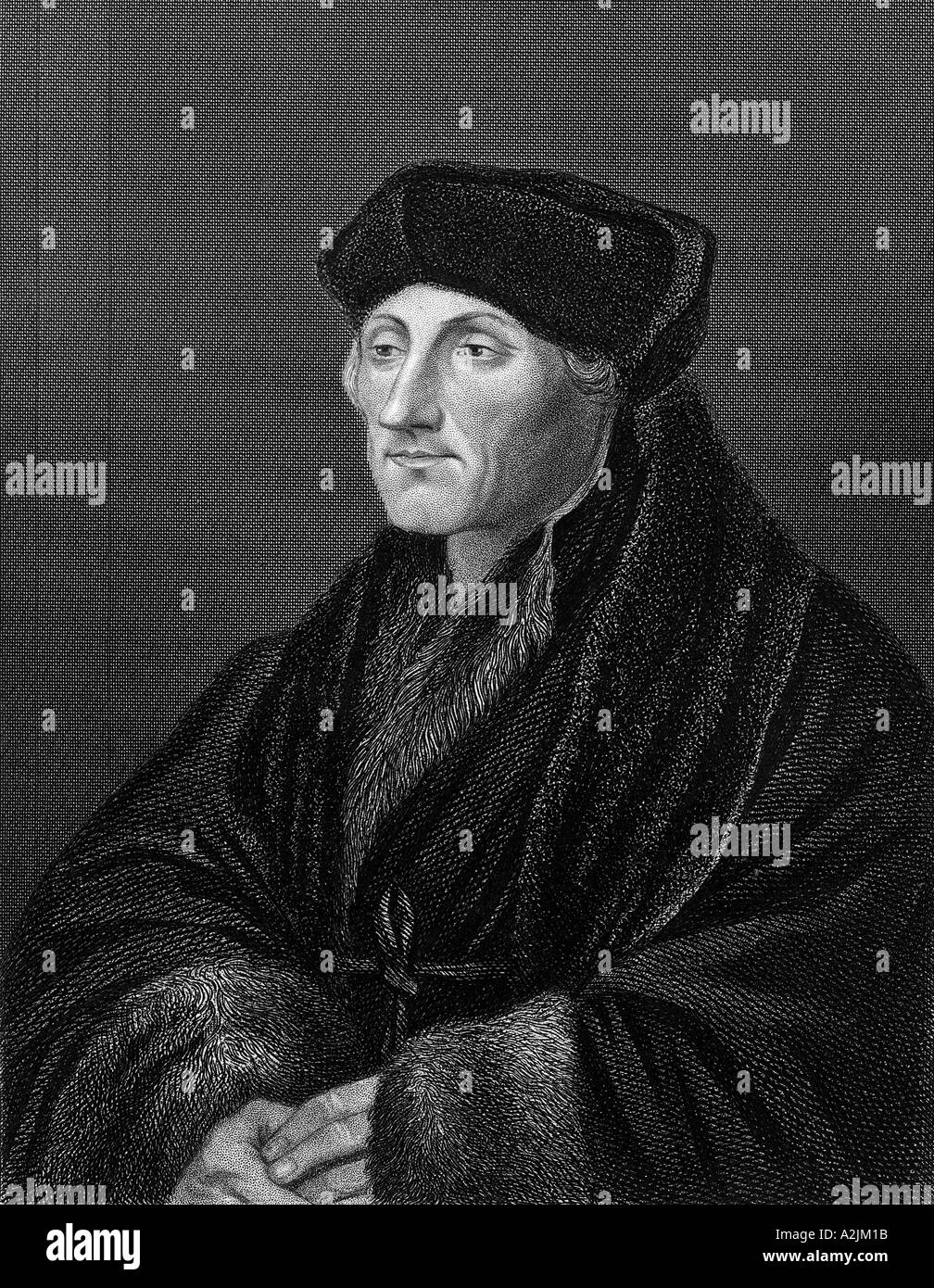 DESIDERIUS ERASMUS Dutch humanist and scholar c1466 to 1536 Stock Photo ...