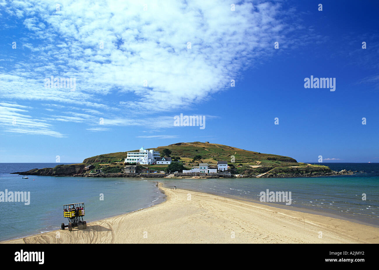 Burgh island sea tractor hi-res stock photography and images - Alamy