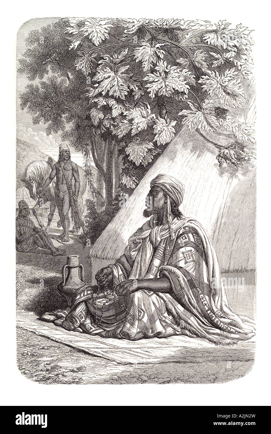 portrait almamy oumar arabic Arabia near east middle national costume ...