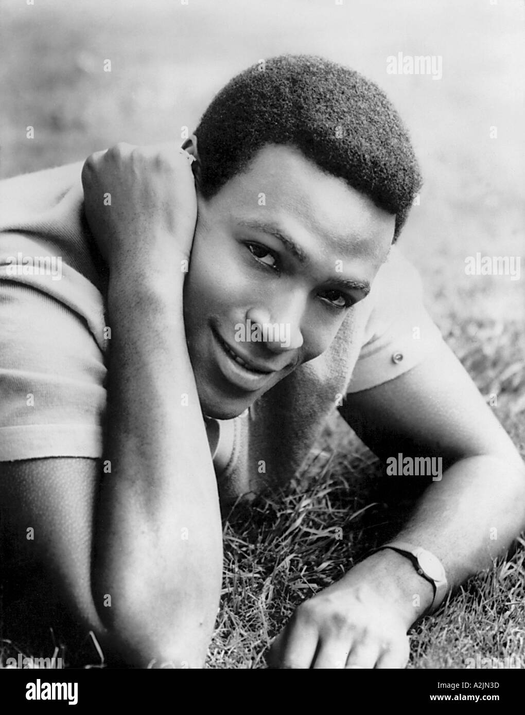 MARVIN GAYE (1939-1984) Promotional photo of US singer about 1964 Stock ...