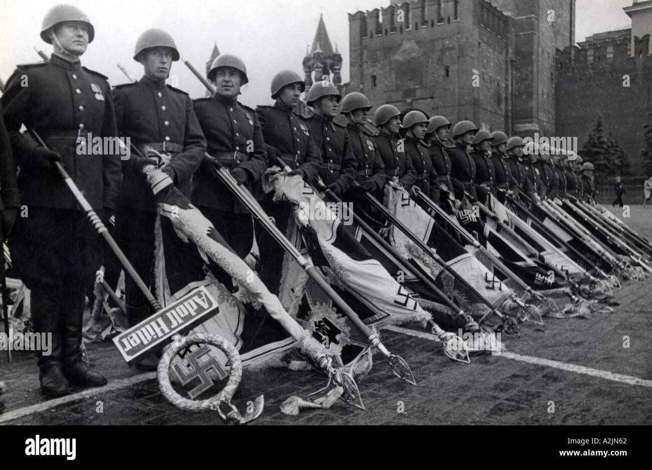 WW2 Moscow 24 June 1945 Soviet Victory Parade on Red Square included ...