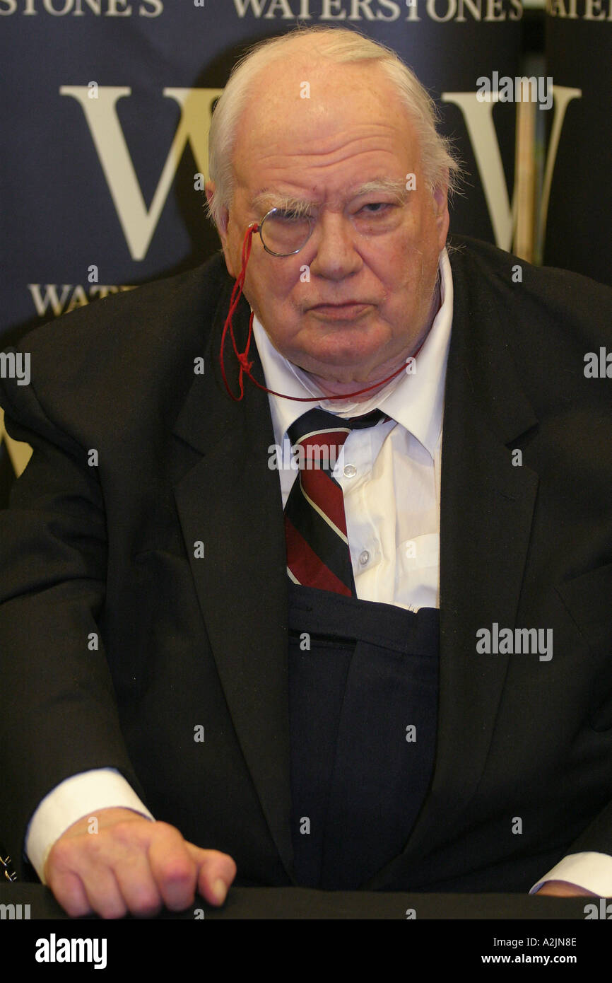 PATRICK MOORE British astronomer in 2004 Stock Photo - Alamy