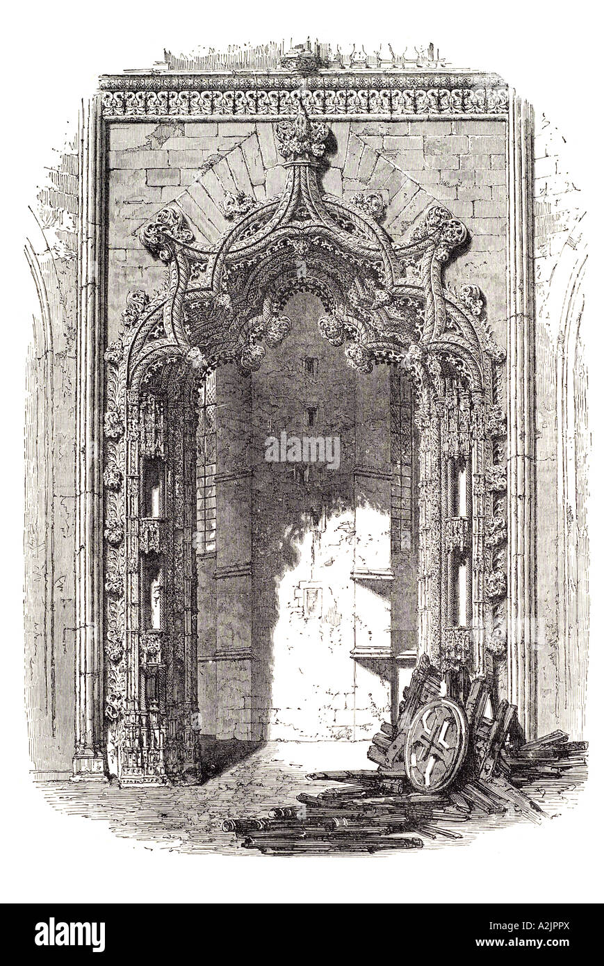 Gothic arch line drawing hi-res stock photography and images - Alamy