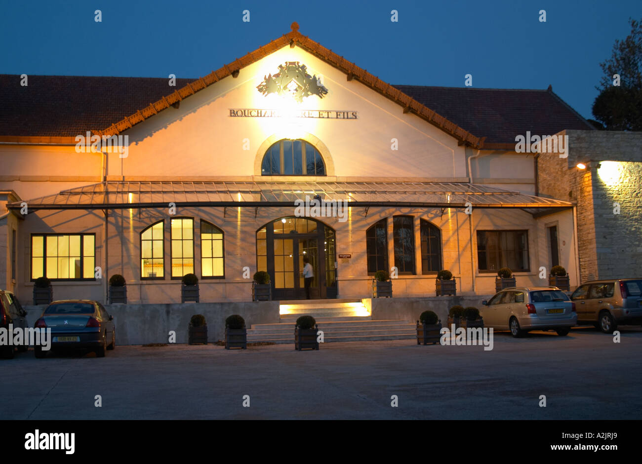 The Winery building at Bouchard Pere et Fils negociants in Beaune, Cote ...