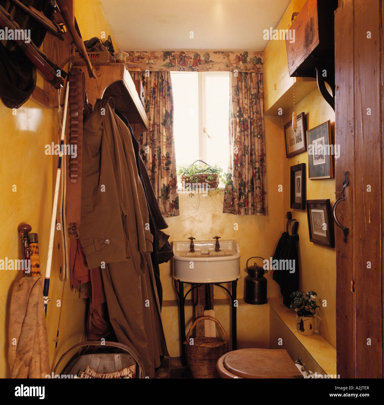 Cloakroom with coats hi-res stock photography and images - Alamy