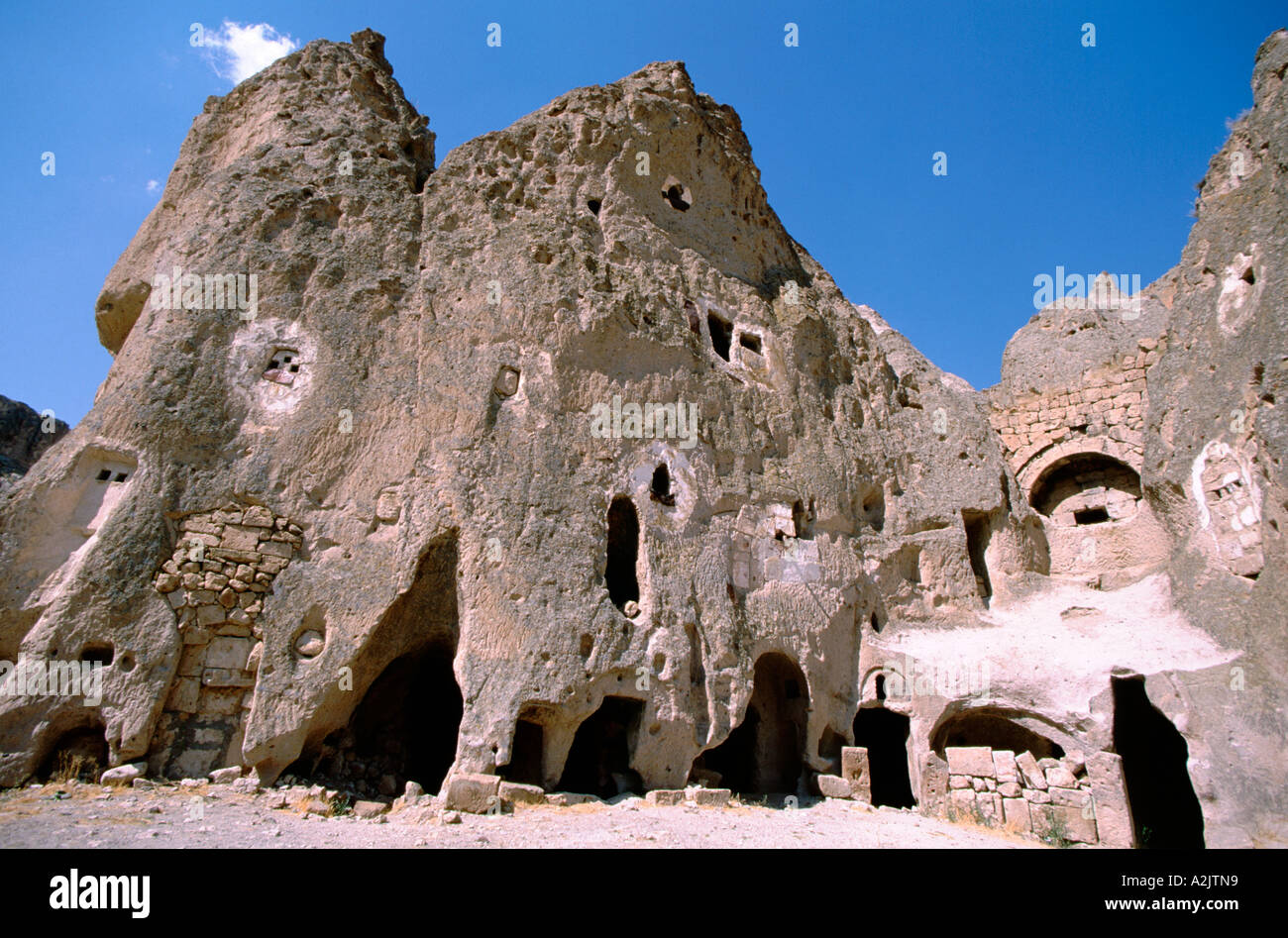 Turkey, Cappadocia, Village of Soganli. Church of St. George. Ancient ...