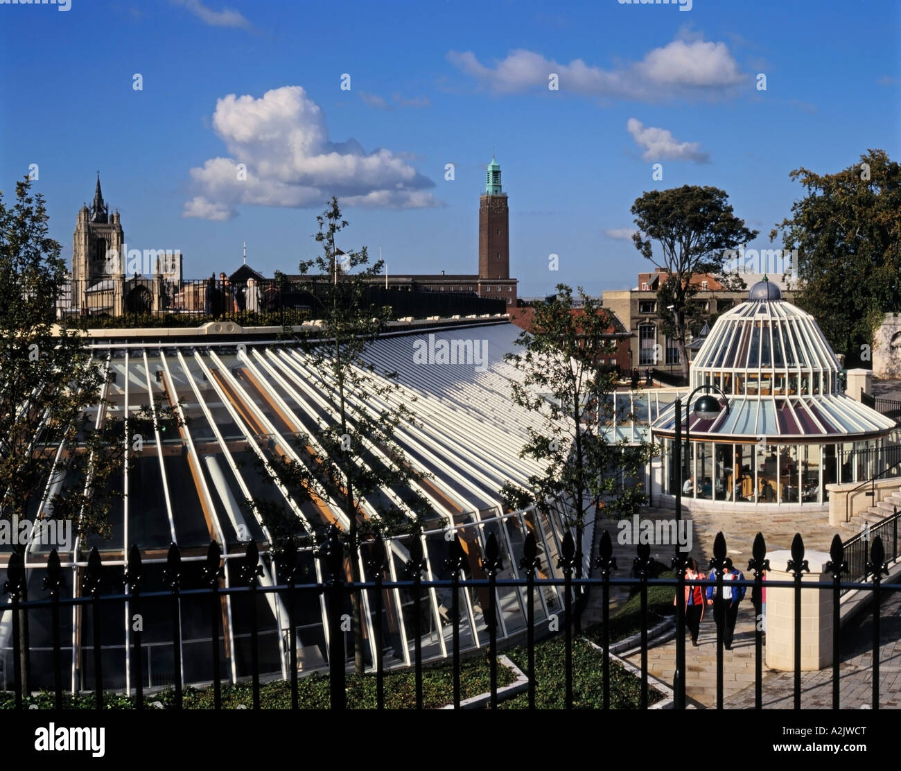 Castle Mall Shopping Centre Exterior City Centre and City Hall in ...