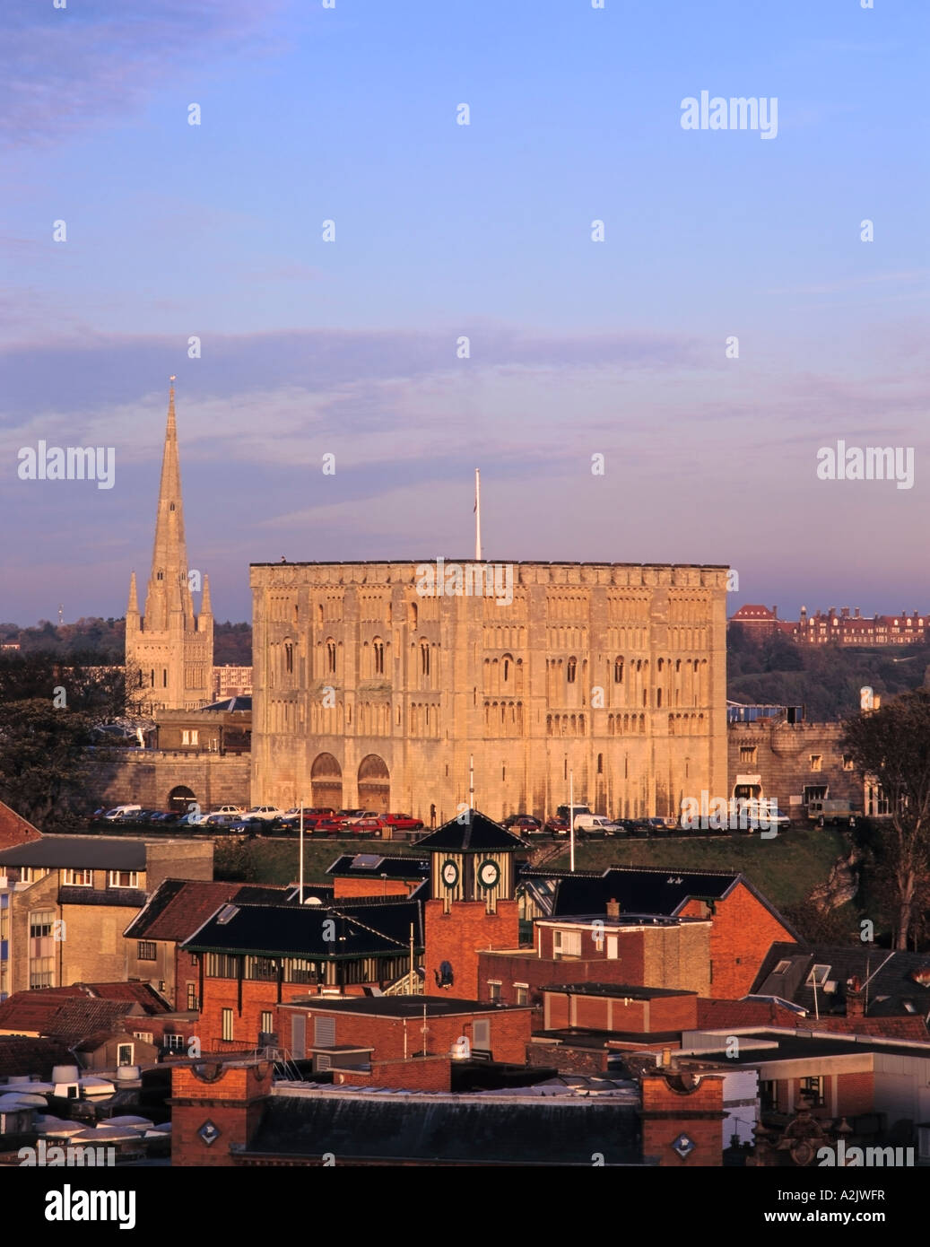 Norwich castle aerial hi-res stock photography and images - Alamy