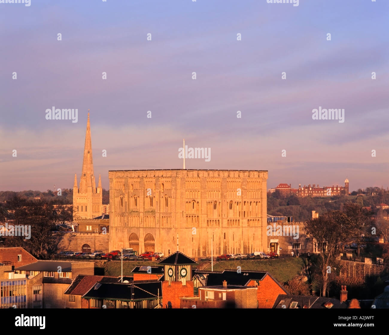 Norwich castle aerial hi-res stock photography and images - Alamy