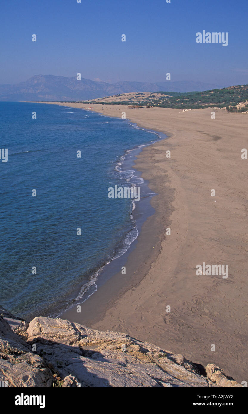 Europe, Turkey, Turquoise/Lycian Coast, Patara. Patara Beach Stock ...