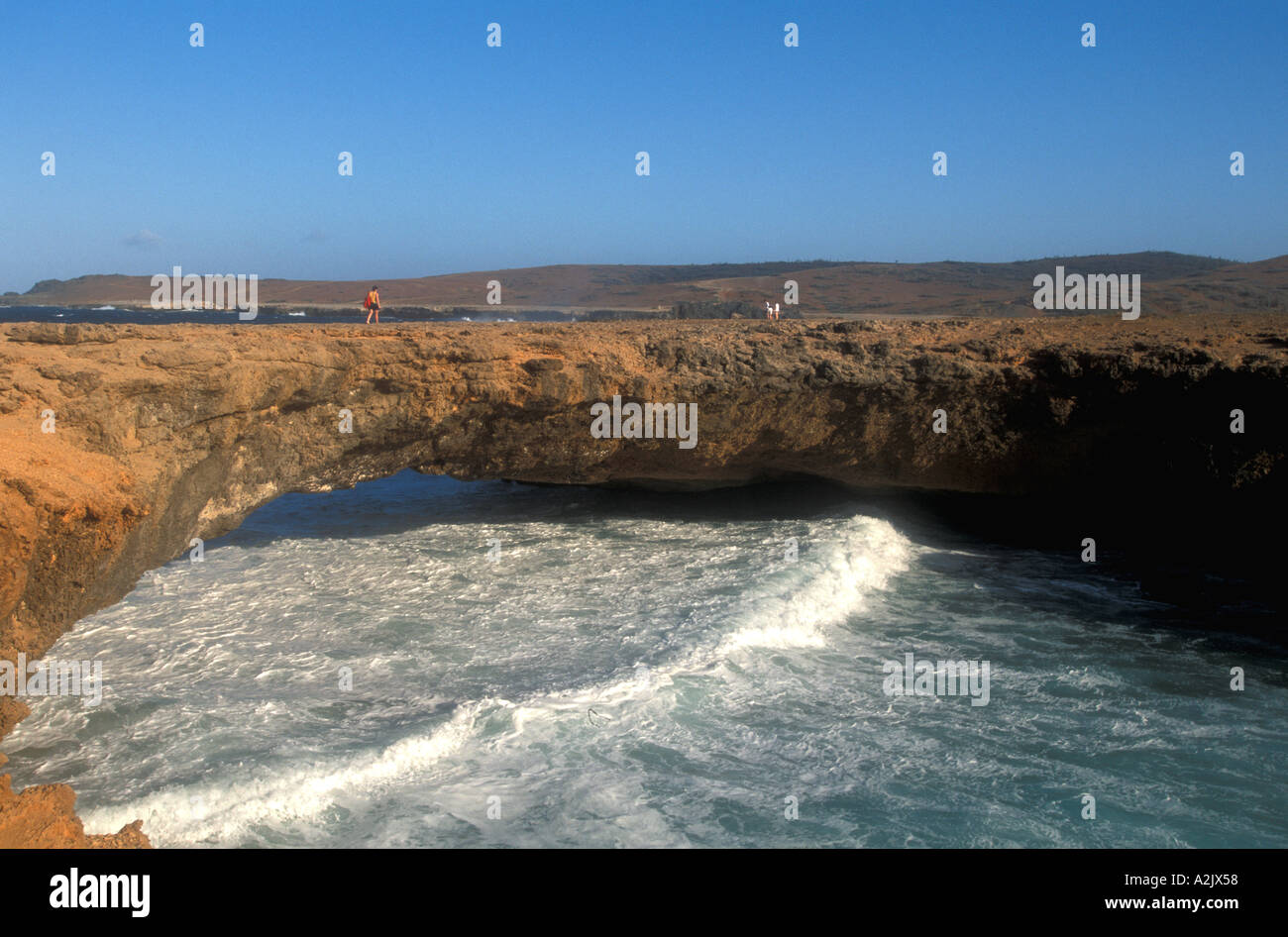 Aruba Natural Bridge Stock Photo - Alamy