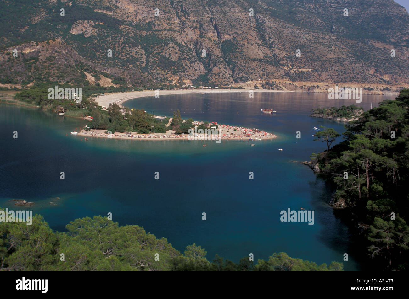 Europe, Turkey, Mediterranean, Dead Sea, view of the beach at Oludeniz ...