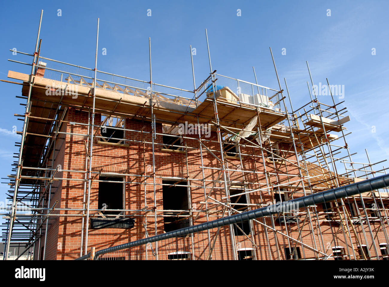 Construction of new Homes Stock Photo - Alamy