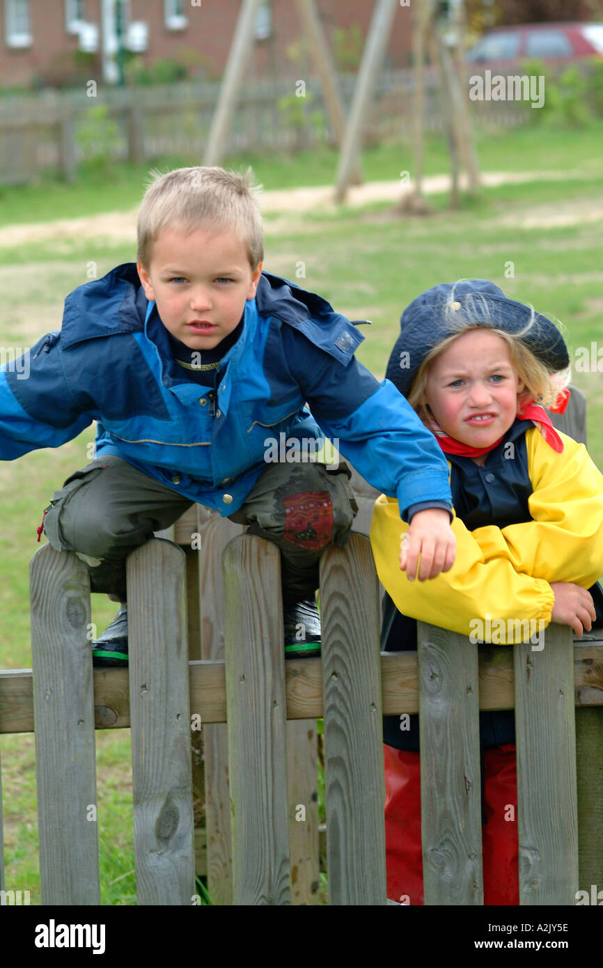children play in sludge Stock Photo - Alamy
