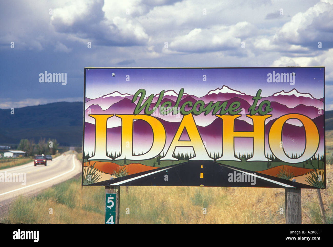 Welcome idaho sign state border hi-res stock photography and images - Alamy
