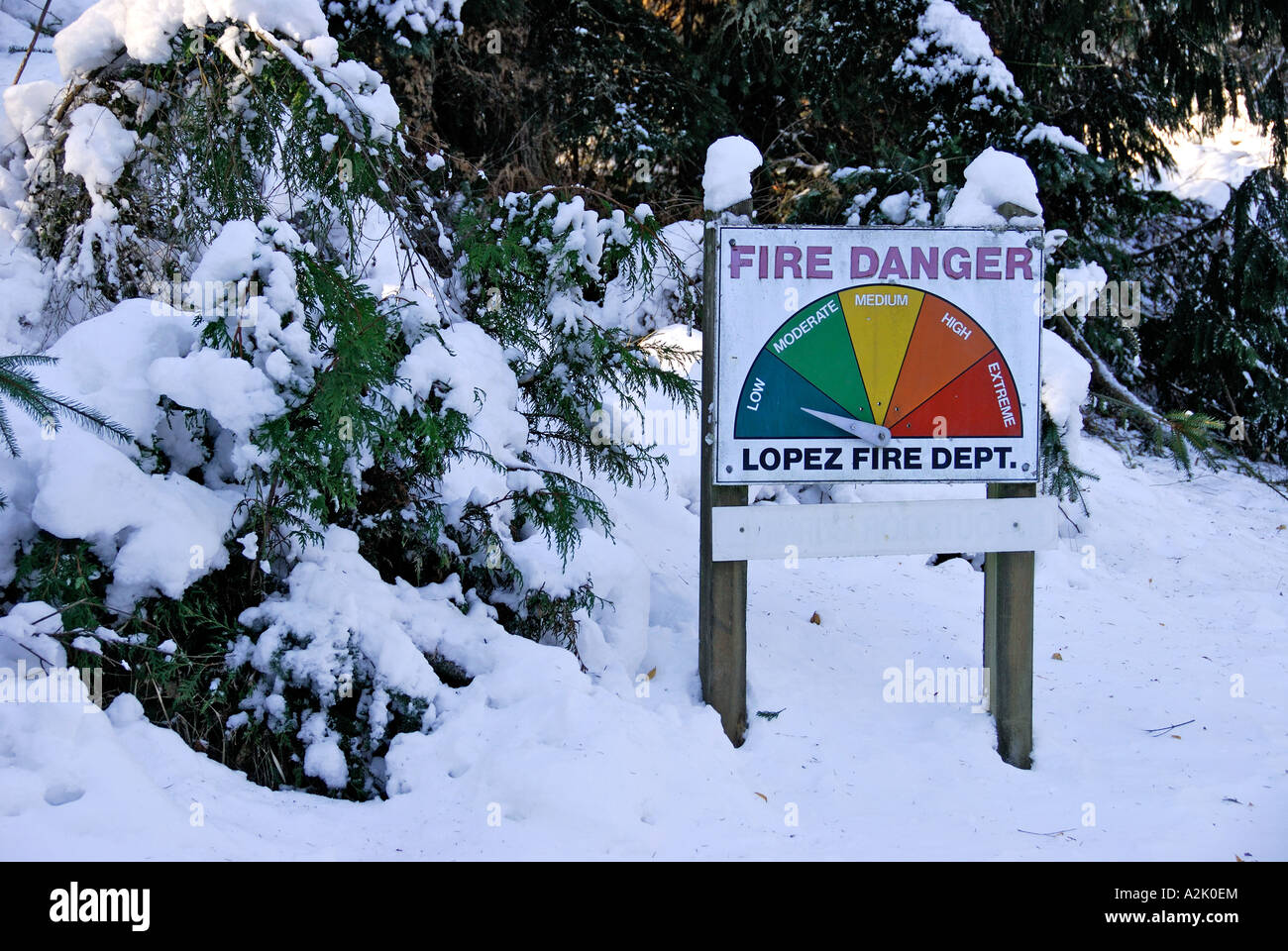 "Fire Danger sign, USA Stock Photo - Alamy