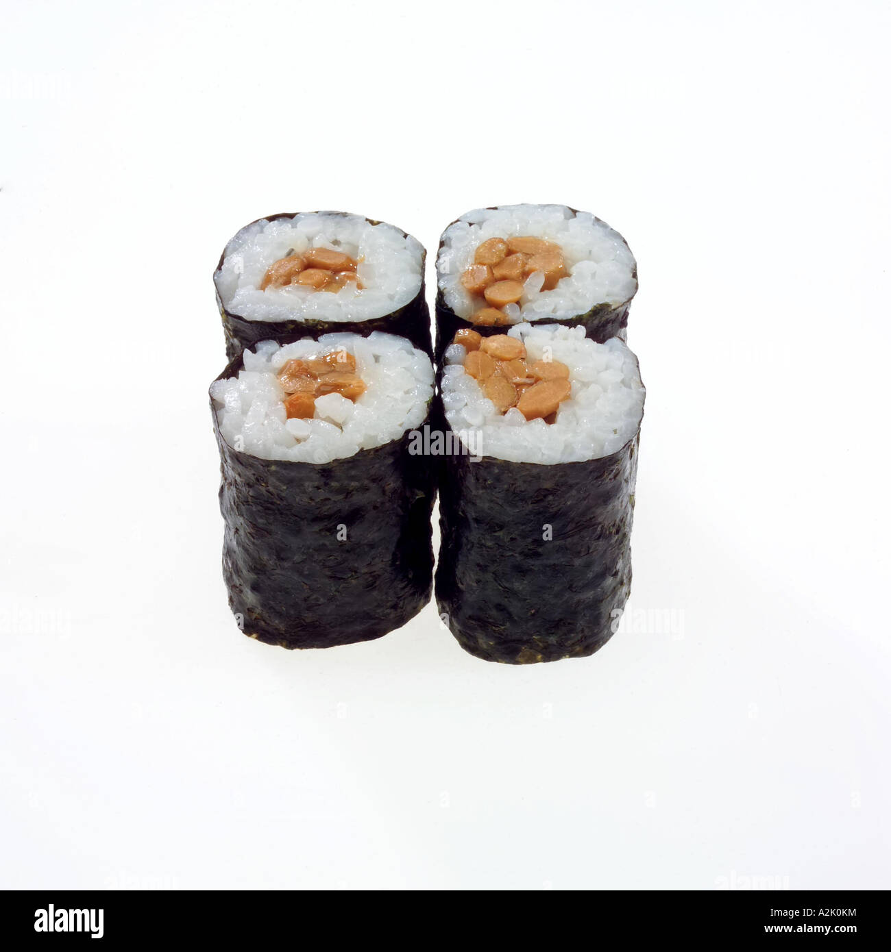 Natto Soy Bean Hosomaki rolls Japanese Sushi Stock Photo - Alamy