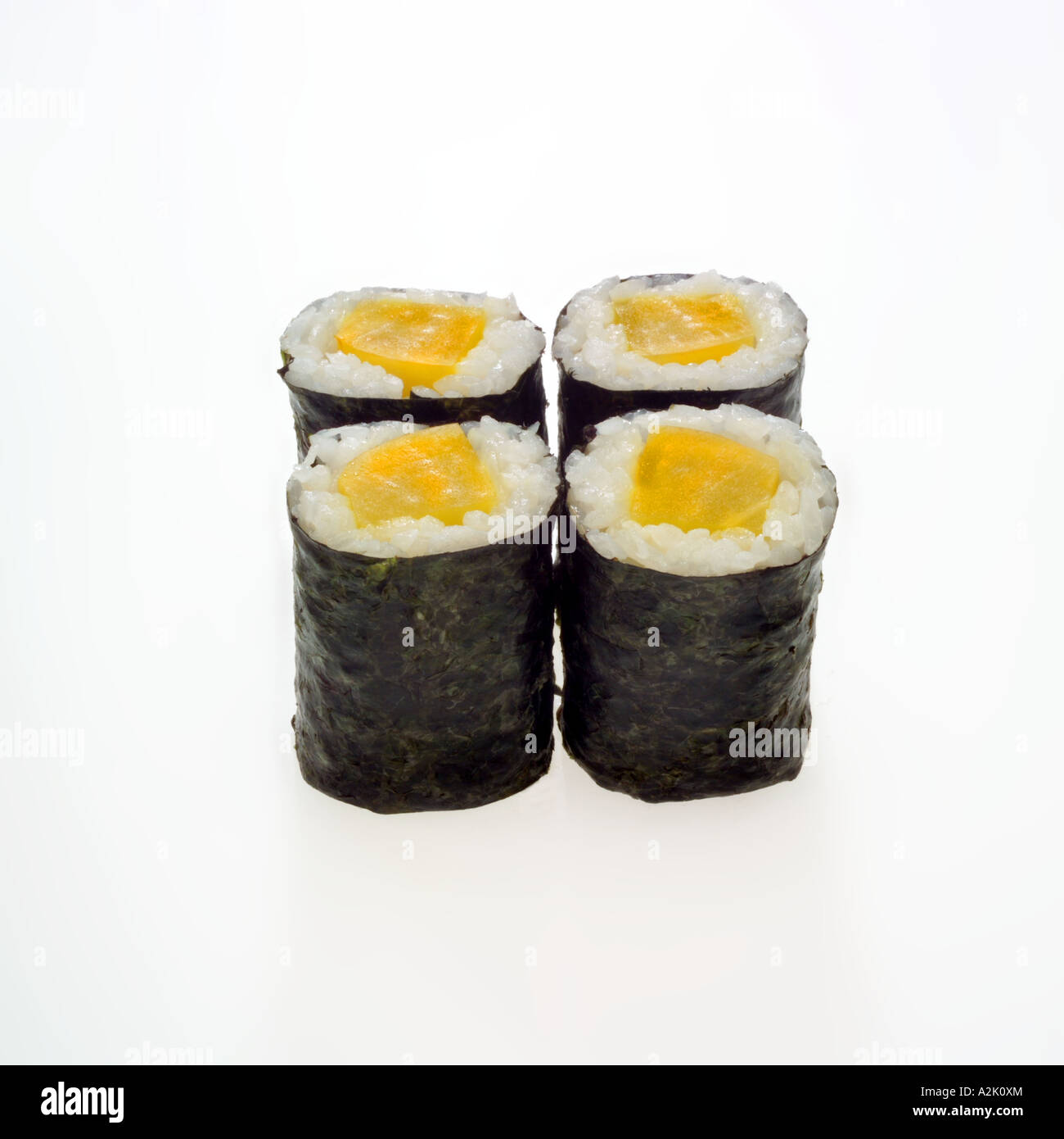 Kampyo Butternut Squash Hosomaki rolls Japanese Sushi Stock Photo - Alamy