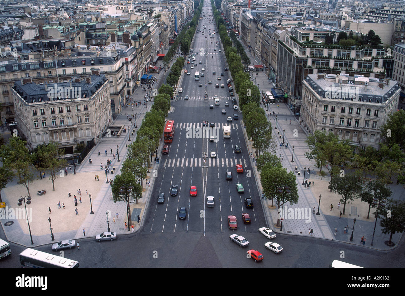 France Paris Champs Elysees Stock Photo - Alamy